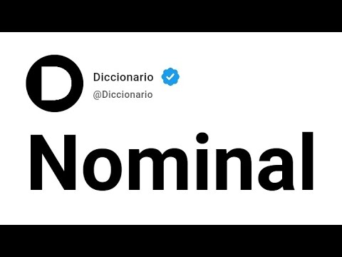 Nominal Significado En Español - YouTube