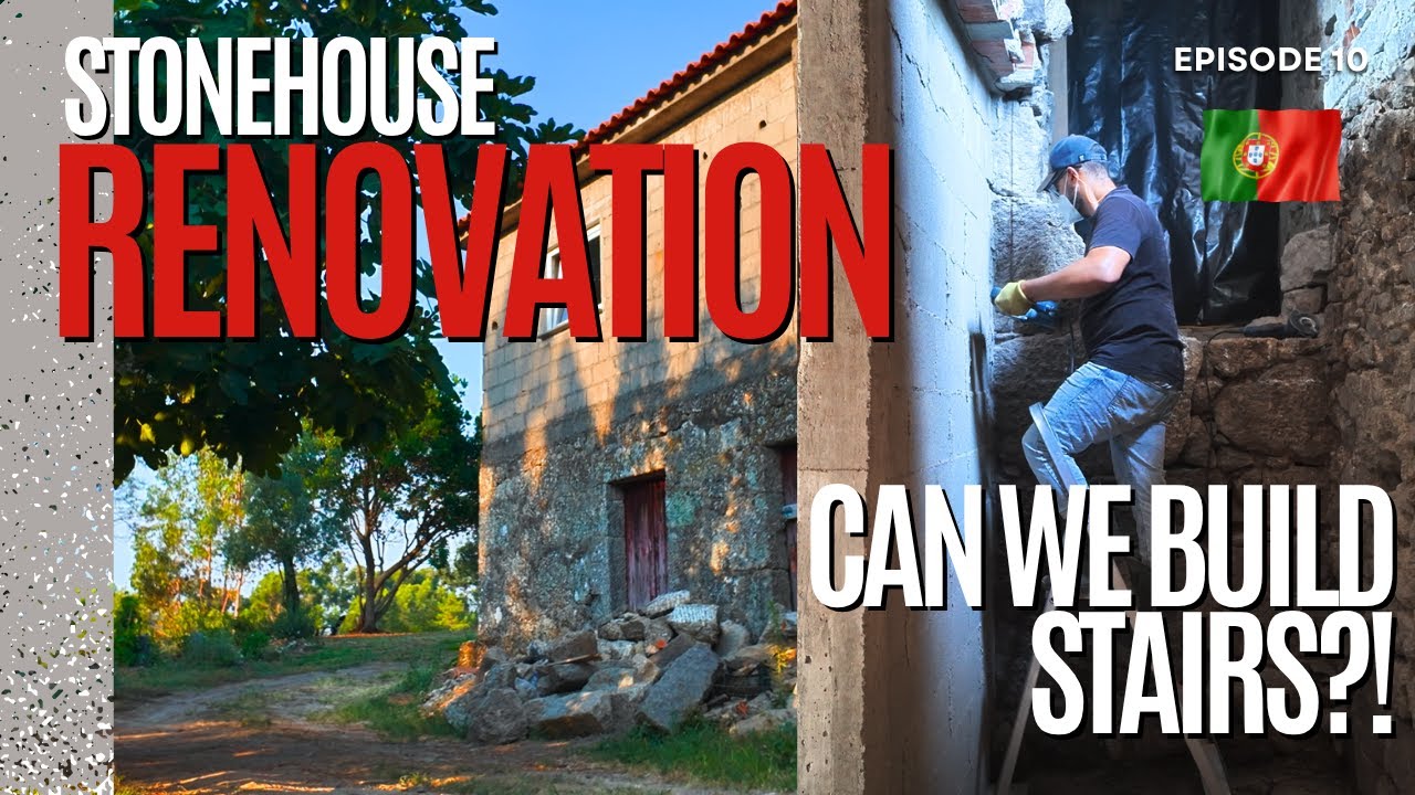 How we're Building Reinforced Concrete Stairs in this old Portuguese stonehouse renovation | Ep ...