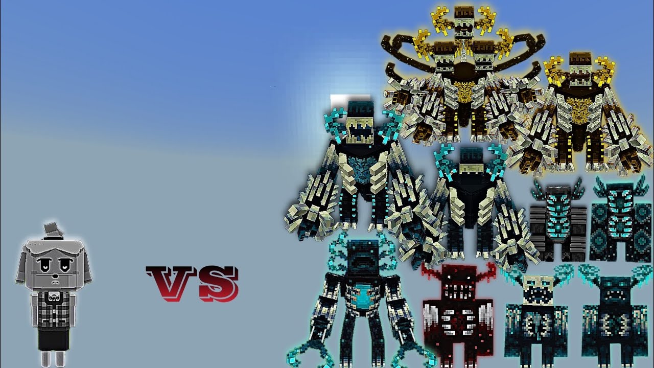 Shadow Isabelle vs Warden Plus (All Wardens) | Minecraft Bedrock | Mob Battle - YouTube