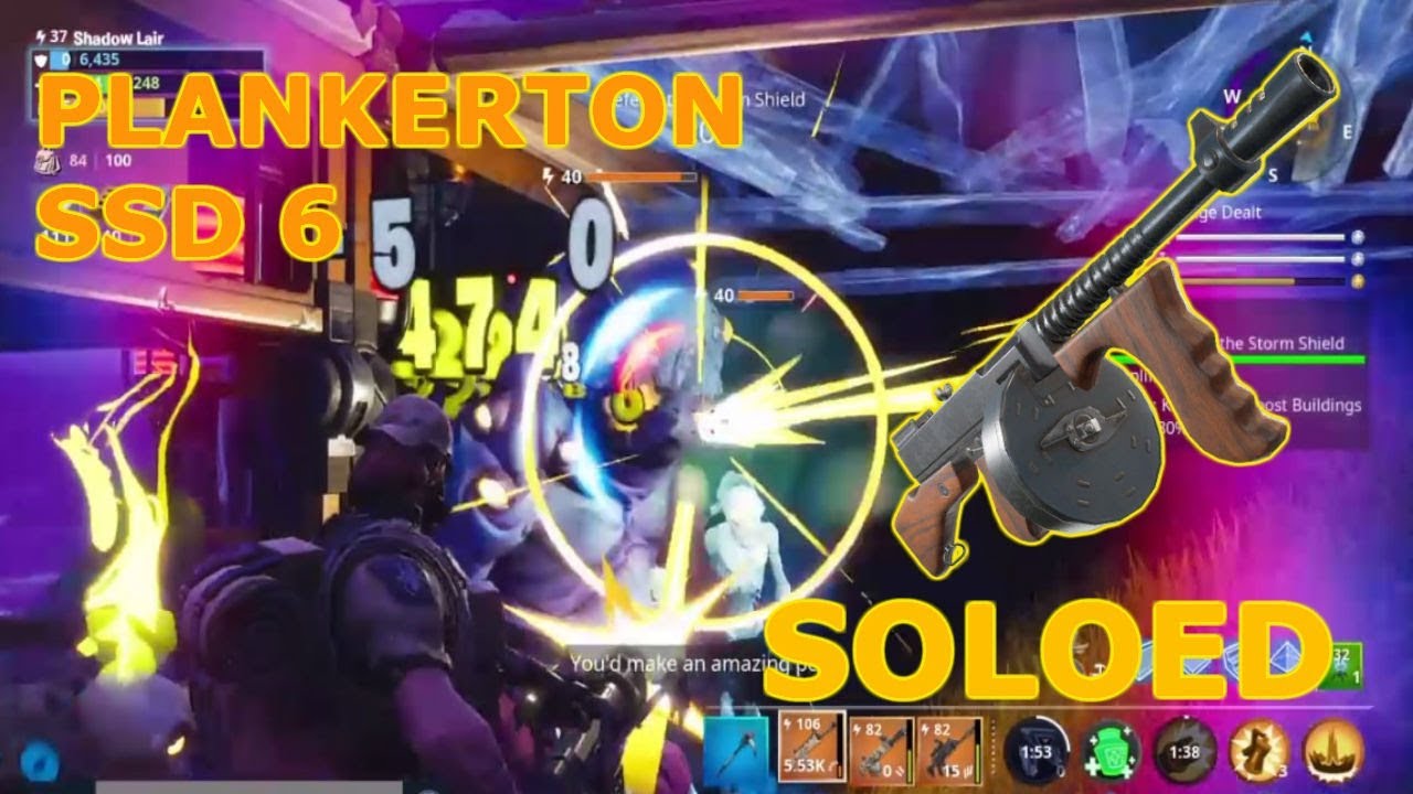Soloing Plankerton SSD 6 (One before Canny) - Fortnite STW - YouTube