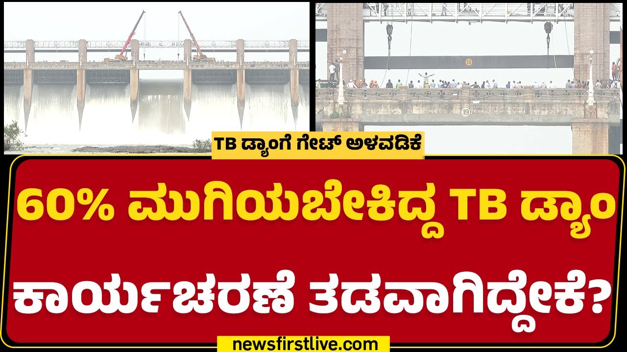 TB Dam Gate Installation : ನೀರಾವರಿ ತಜ್ಞರ ಸಲಹೆ ಪಡೆಯದೇ Tungabhadra Dam ...