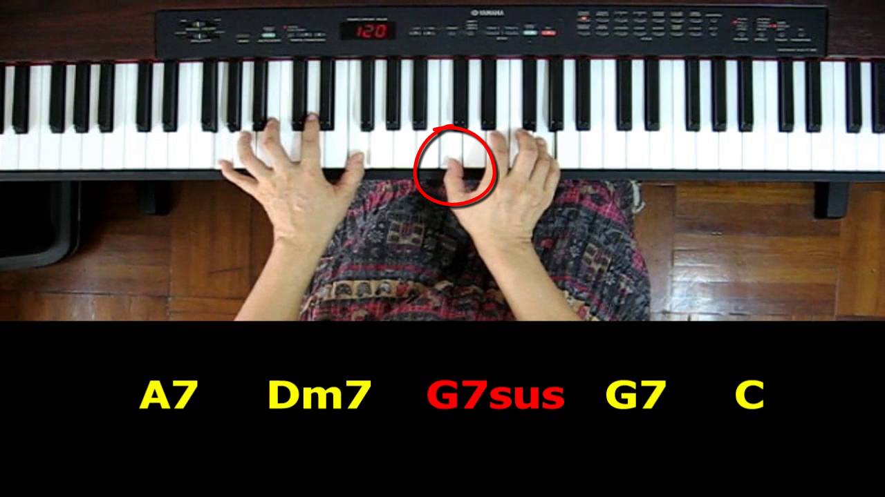 G7sus Sustained Chords applied to Away In A Manger Demo - YouTube