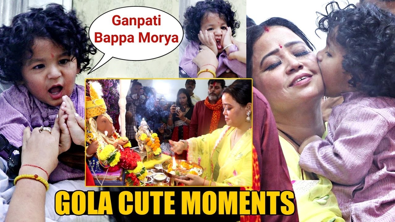 Bharti Singh With Son Golla -Laksh Grand Ganpati Celebration Aarti 2023 ...