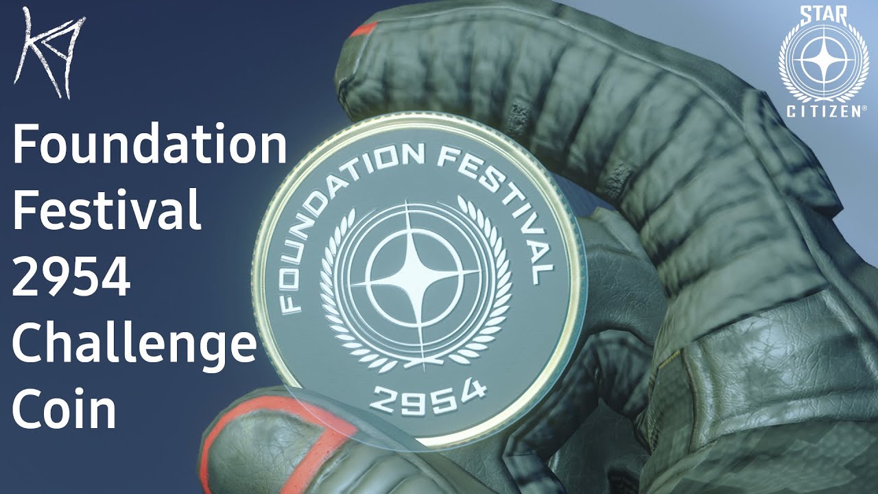 Foundation Festival 2954 Challenge Coin | Star Citizen Collectables ...