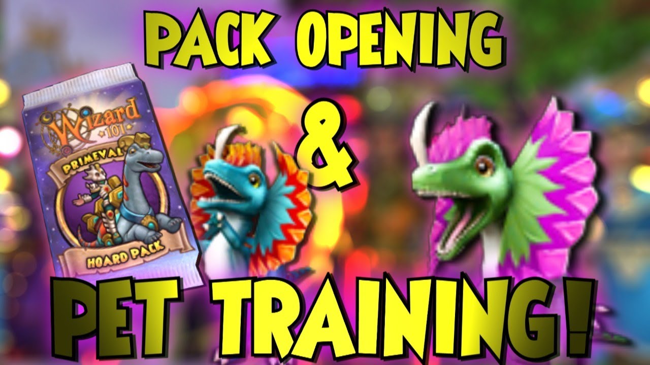 Wizard101 LIVE: *NEW* PACK OPENING & PET TRAINING! - YouTube