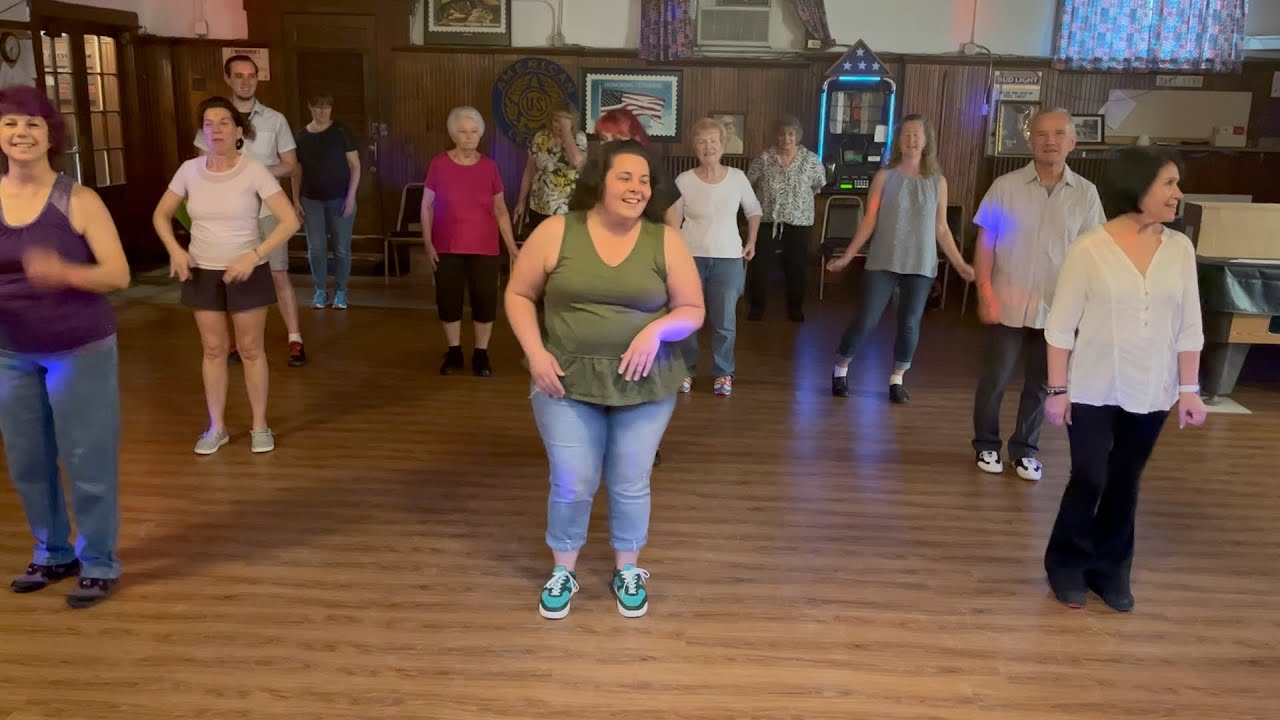 Blue jean dust official line dance group demo - YouTube