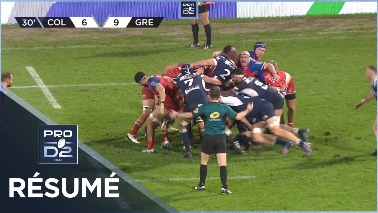 PRO D2 - Résumé Colomiers Rugby-FC Grenoble Rugby: 19-18 - J12 - Saison ...
