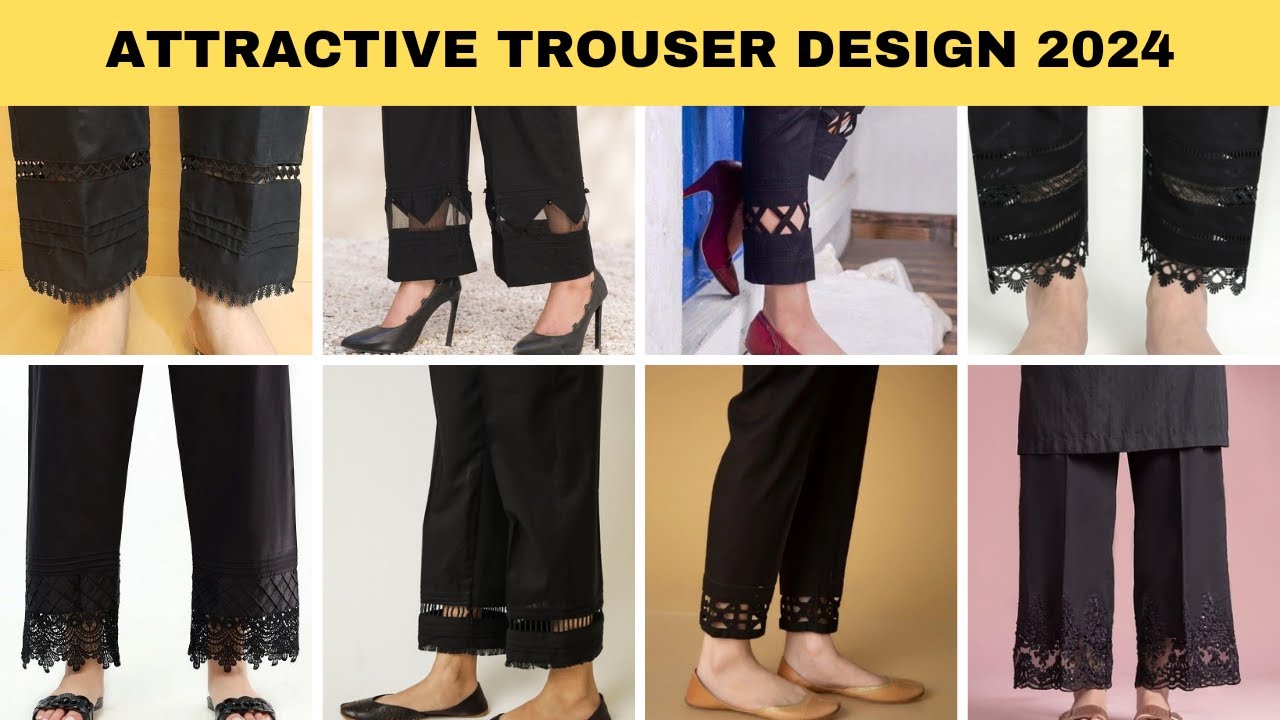 40+Latest black trouser designing ideas||capridesigns||plazzo designs ...