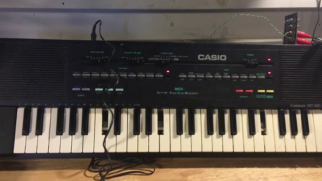 Circuit Bending A Casio MT-240 - YouTube