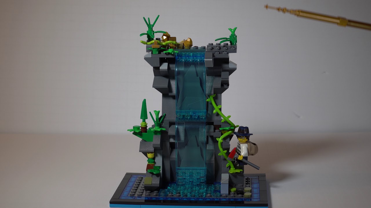 Lego Waterfall MOC - YouTube