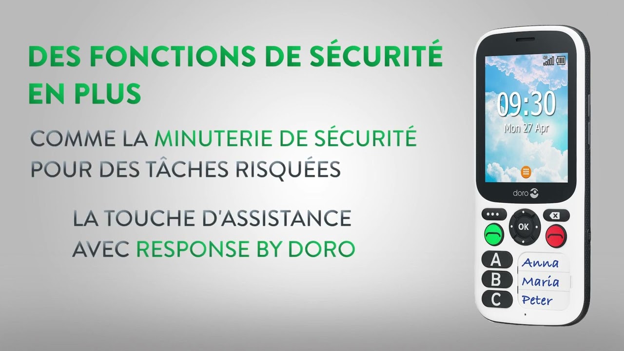 Découvrez le Doro 780X , le plus simple des mobiles. - YouTube