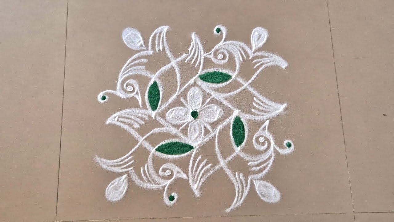 #apartment rangoli for beginners/#Kutty Kutty kolam/#Unique Rangoli/# ...