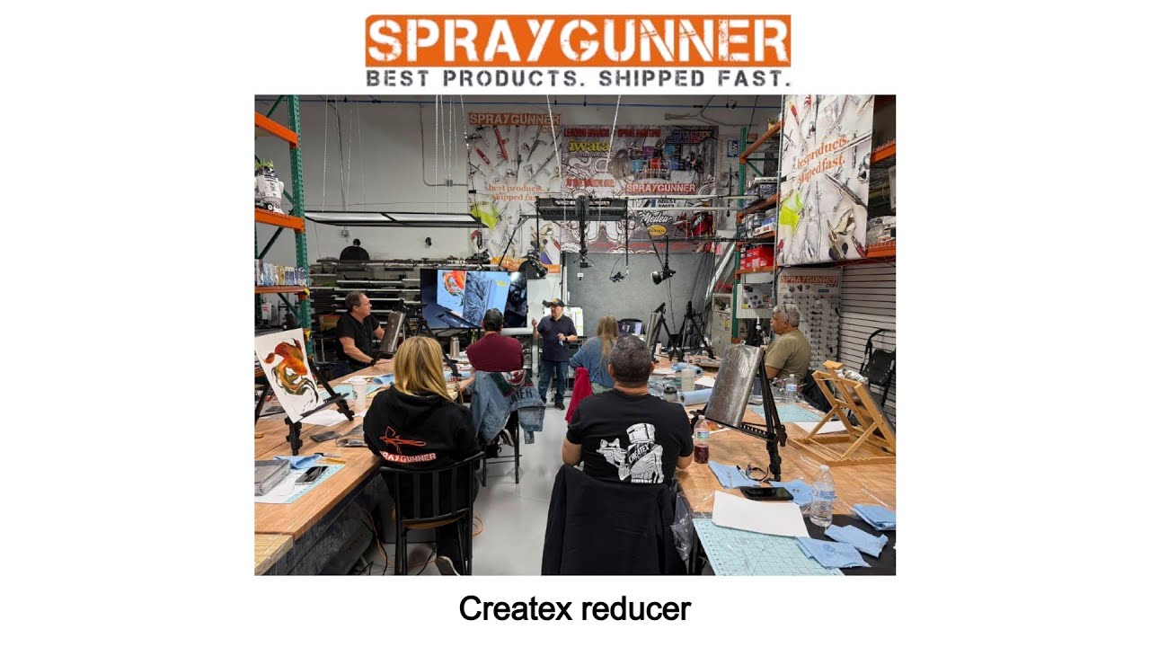 Createx reducer - SprayGunner - YouTube