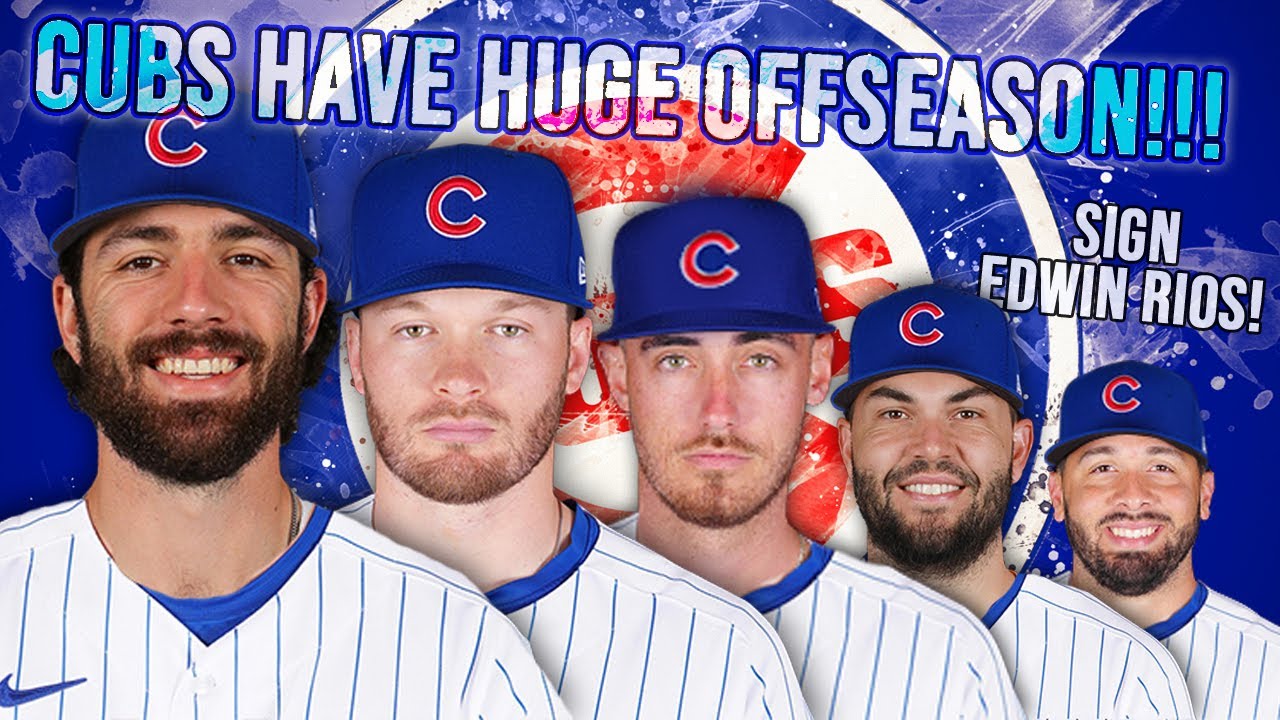 CHICAGO CUBS Sign EDWIN RIOS + SWANSON, Bellinger, HOSMER etc.. FULL ...