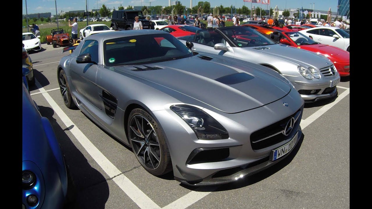 MERCEDES BENZ SLS AMG BLACK SERIES ! SILVER COLOUR ! WALKAROUND ! - YouTube