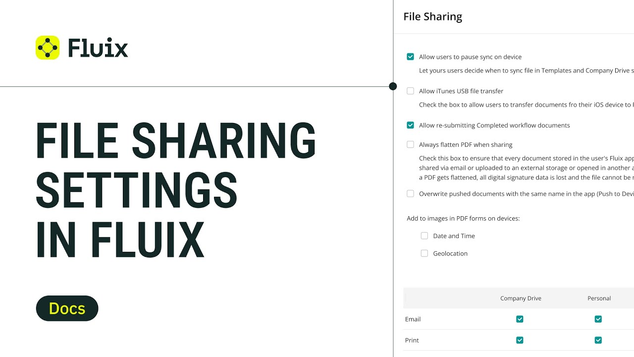 1.6 File Sharing Settings in Fluix - YouTube