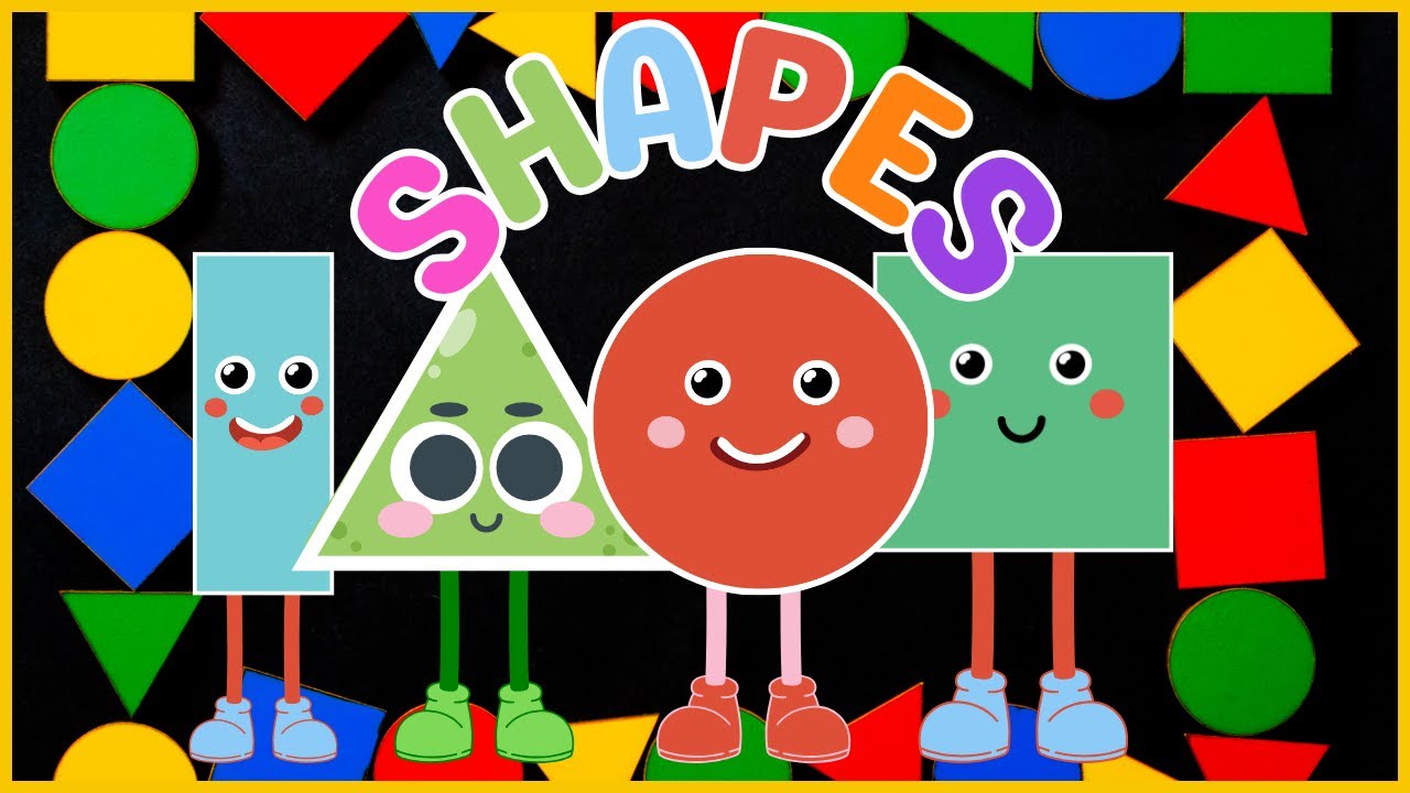 LEARN SHAPES CIRCLE, SQUARE, RECTANGLE AND MORE! - YouTube