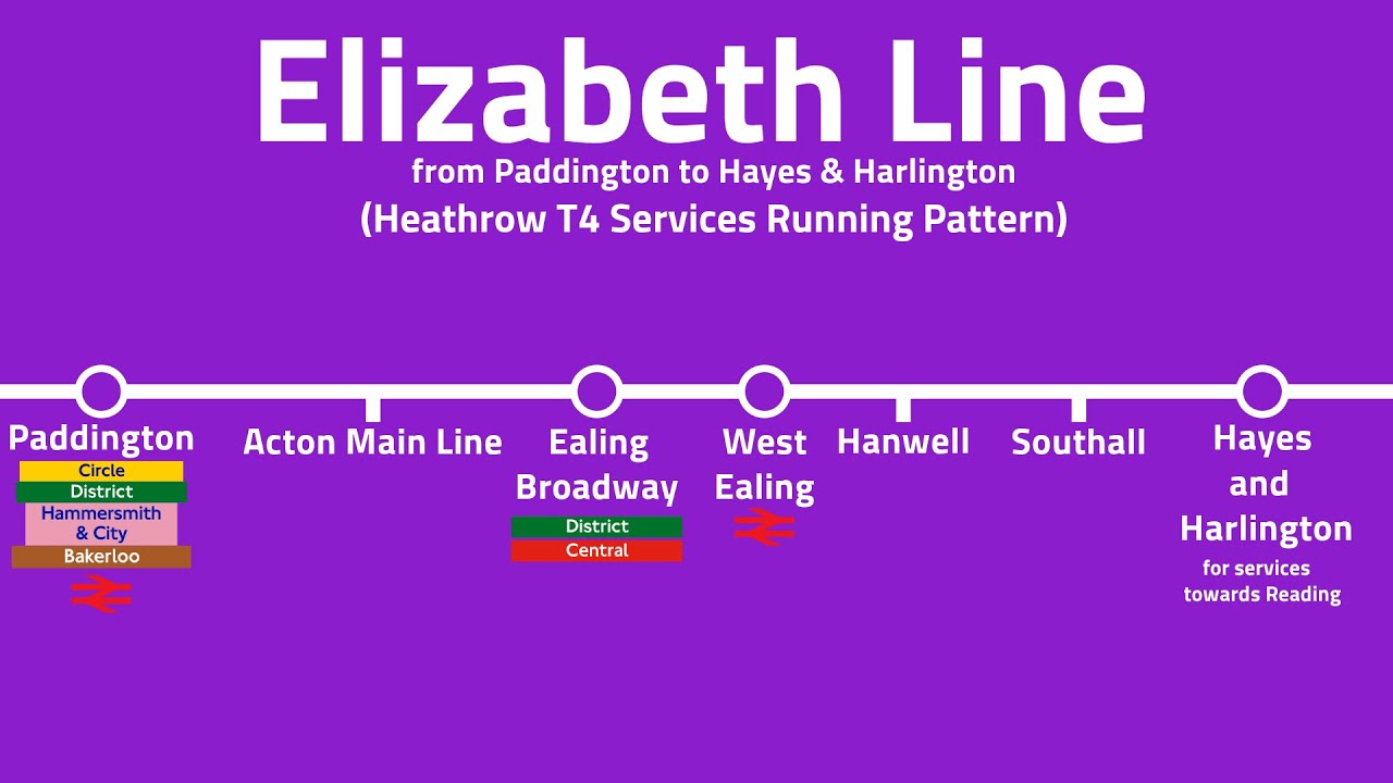 Elizabeth Line Service from Paddington to Hayes & Harlington (Heathrow ...