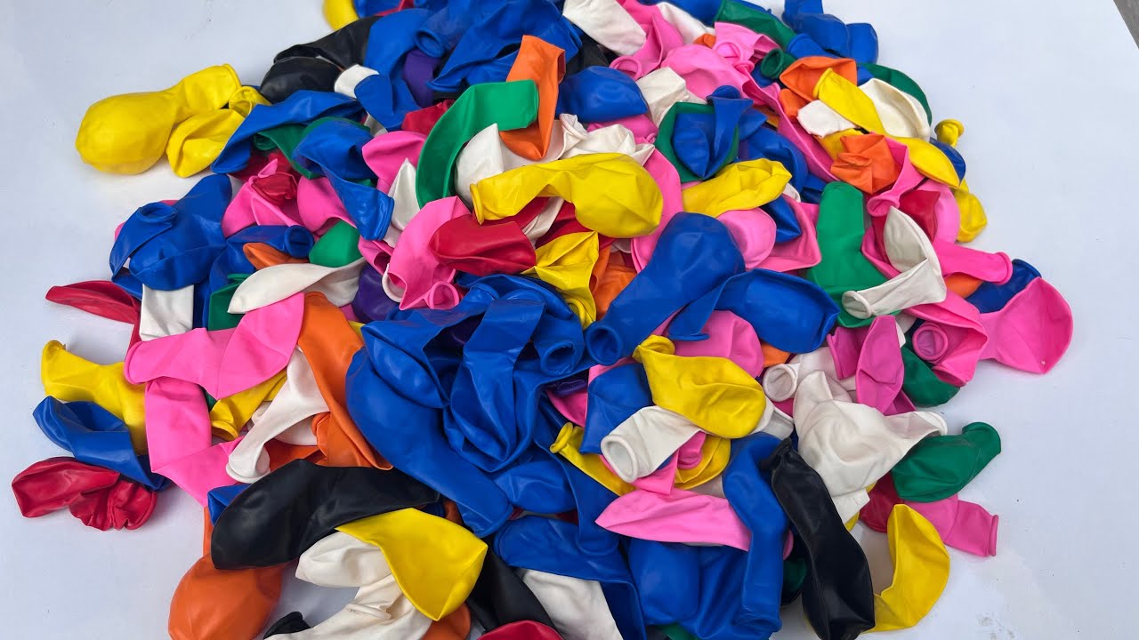 100k Colourful Mini Balloons || Satisfying Unboxing Asmrsoundvideo 110 ...