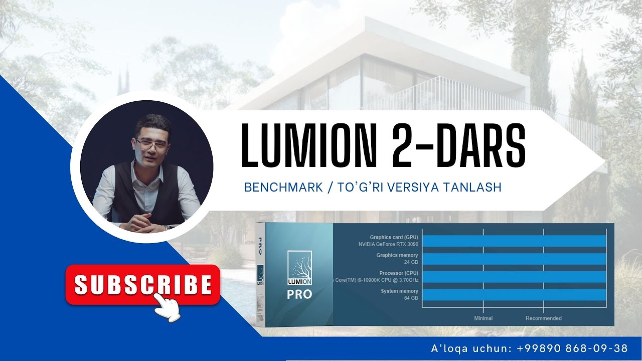 LUMION 2-DARS. BENCHMARK. - YouTube