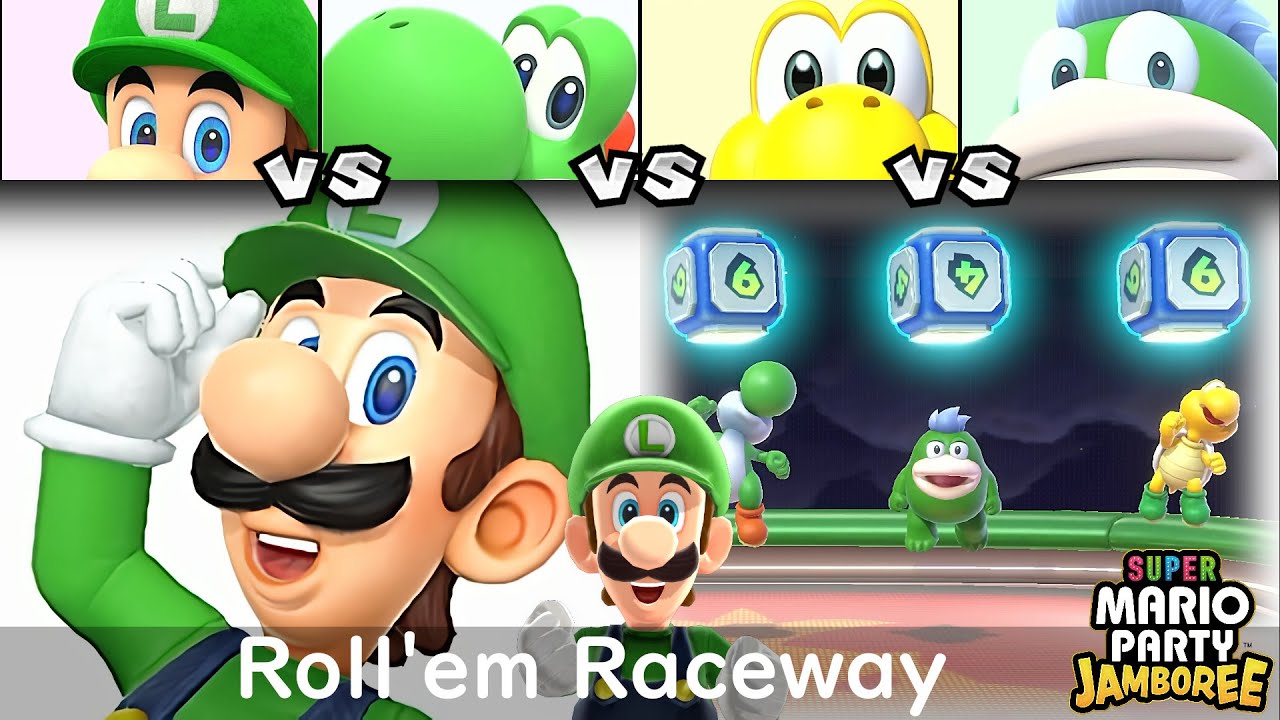 Super Mario Party Jamboree Luigi vs Yoshi vs Koopa Troopa vs Spike in ...