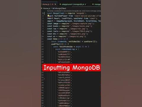MongoDB Setup React Native #mongodb #coding #shorts - YouTube