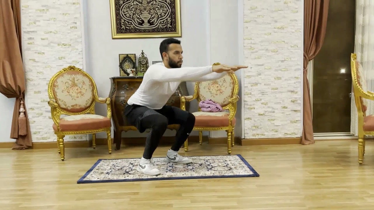 Narrow Front Squats At Home - YouTube