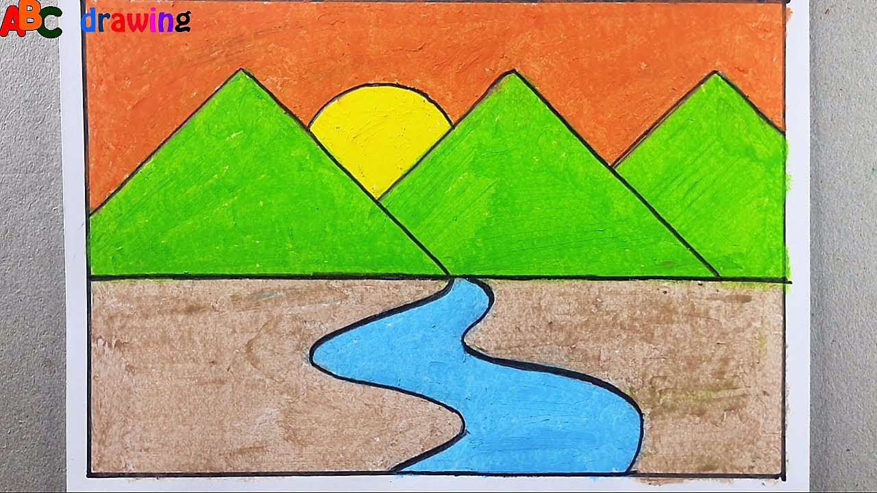 beautiful drawing and easy Painting for kids..... - YouTube