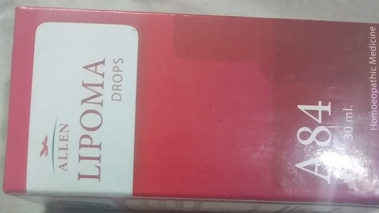 ALLEN'S HOMEOPATHY LIPOMA DROPS (A 84)USES AND BENEFITS|| LIPOMA ...