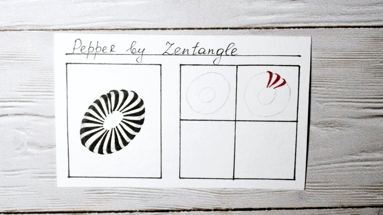 PEPPER BY ZENTANGLE - YouTube