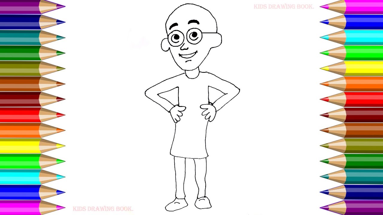 KIDS DRAWING BOOK! HOW TO DRAW PATLU FROM MOTU PATLU CARTOON STEP BY ...