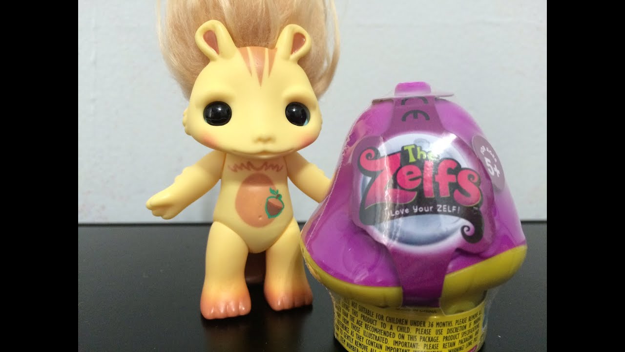 Cyril Squirrel Zelf Review & Unboxing of Series 4 Zelf Mushroom - YouTube