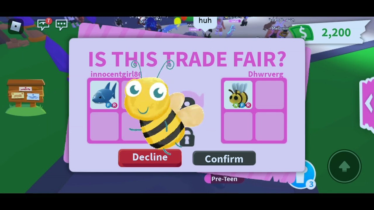 I traded my fly ride shark for Neon Fly Ride BEE🐝 | W/F/L?🤔 | Adopt me ...