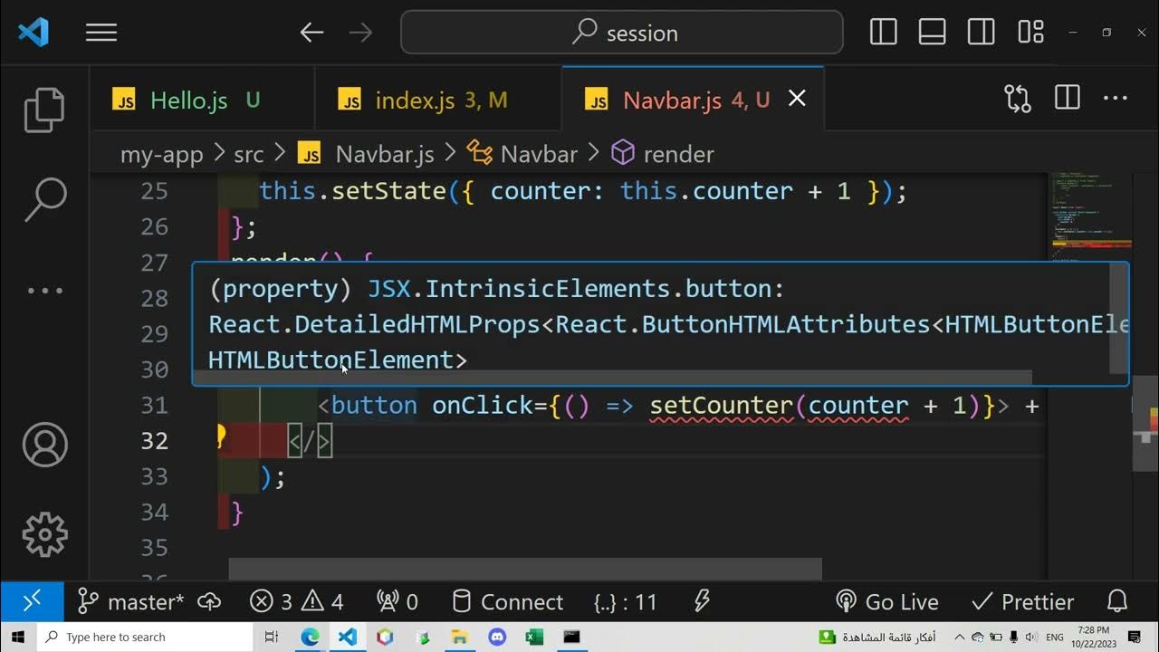 React Session 2 - Part 2 - YouTube