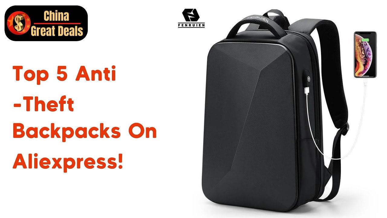Top 5 Anti Theft Backpacks On Aliexpress! - YouTube