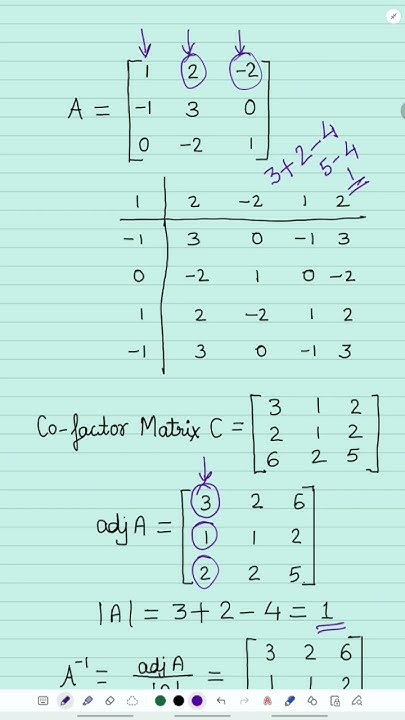 The 3x3 Matrix Inverse Shortcut You Didn't Learn - YouTube