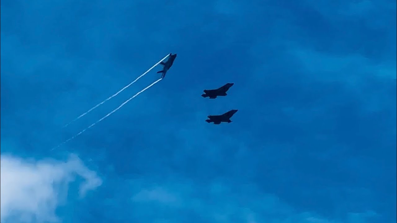 Fighter Jets flying Fast Overhead at Luke Airbase Arizona - YouTube