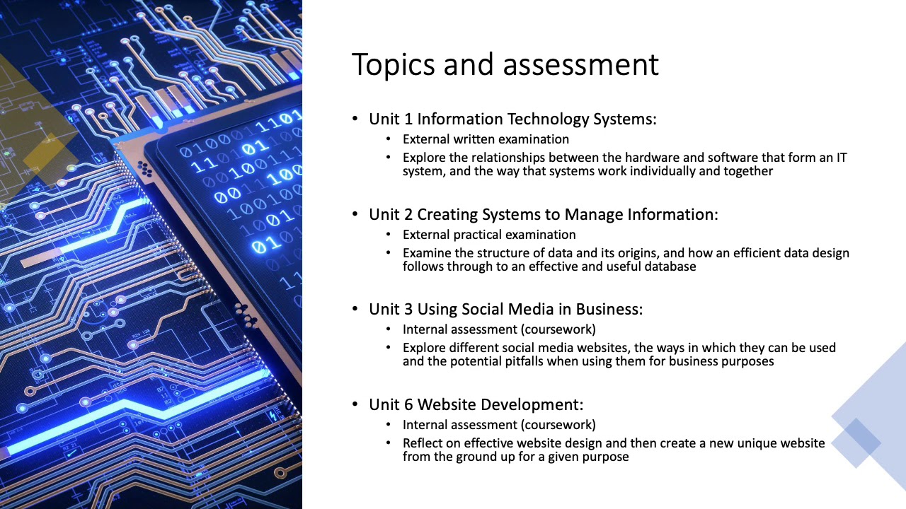 BTEC Level 3 ICT - YouTube