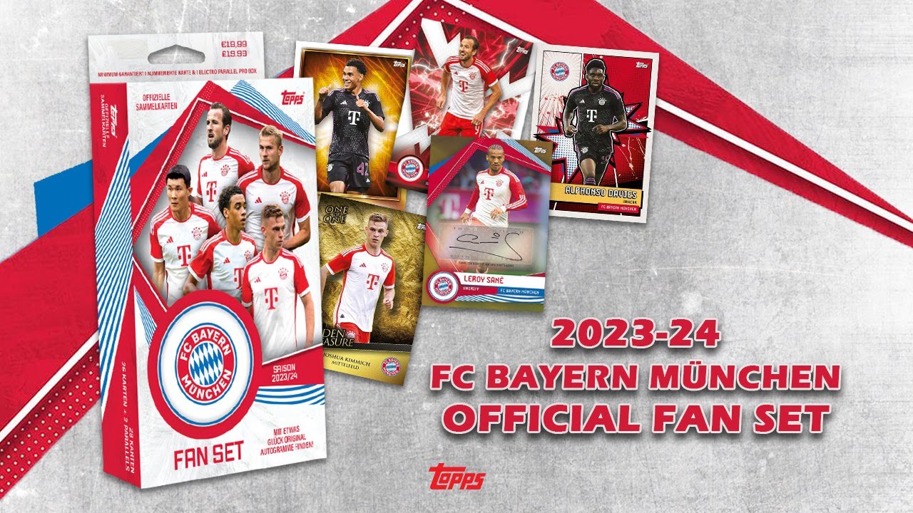 2023-24 TOPPS FC Bayern München Official Fan Set Soccer Cards - YouTube