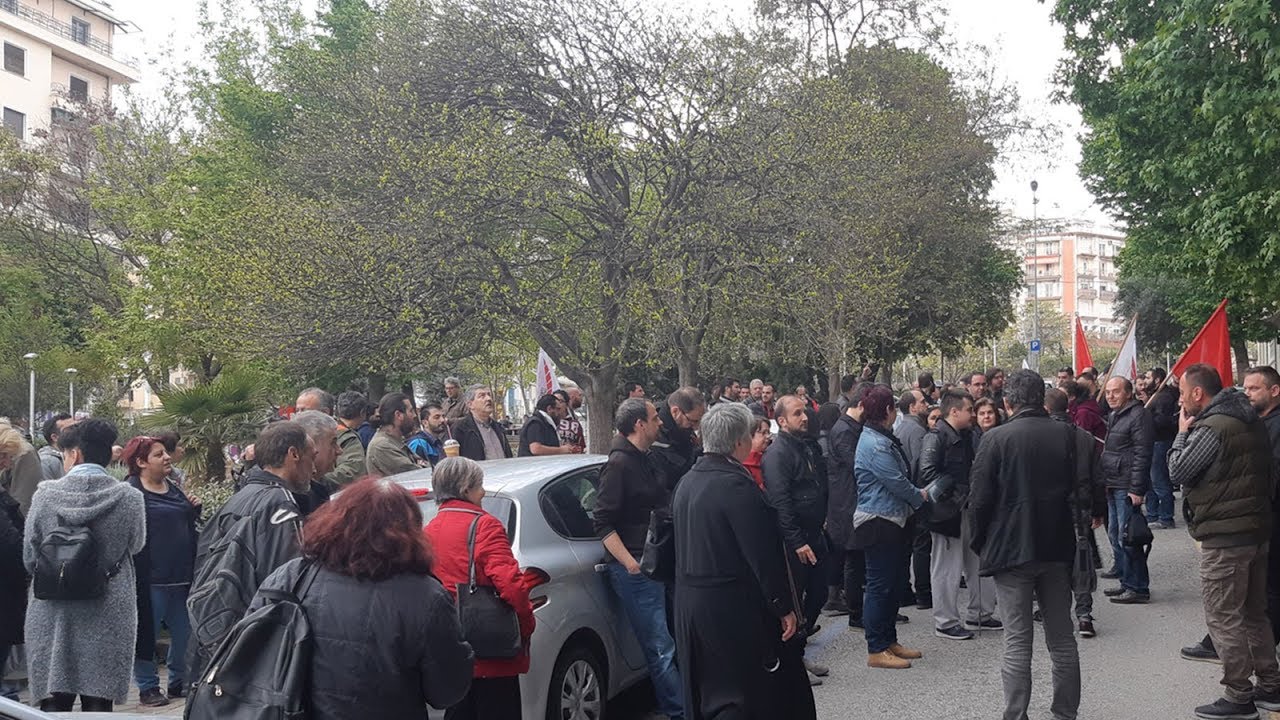 ΠΑΡΑΣΤΑΣΗ ΔΙΑΜΑΡΤΥΡΙΑΣ ΣΤΟ ΕΡΓΑΤΙΚΟ ΚΕΝΤΡΟ ΘΕΣΣΑΛΟΝΙΚΗΣ ΑΠΟ ΤΙΣ ΤΑΞΙΚΕΣ ...