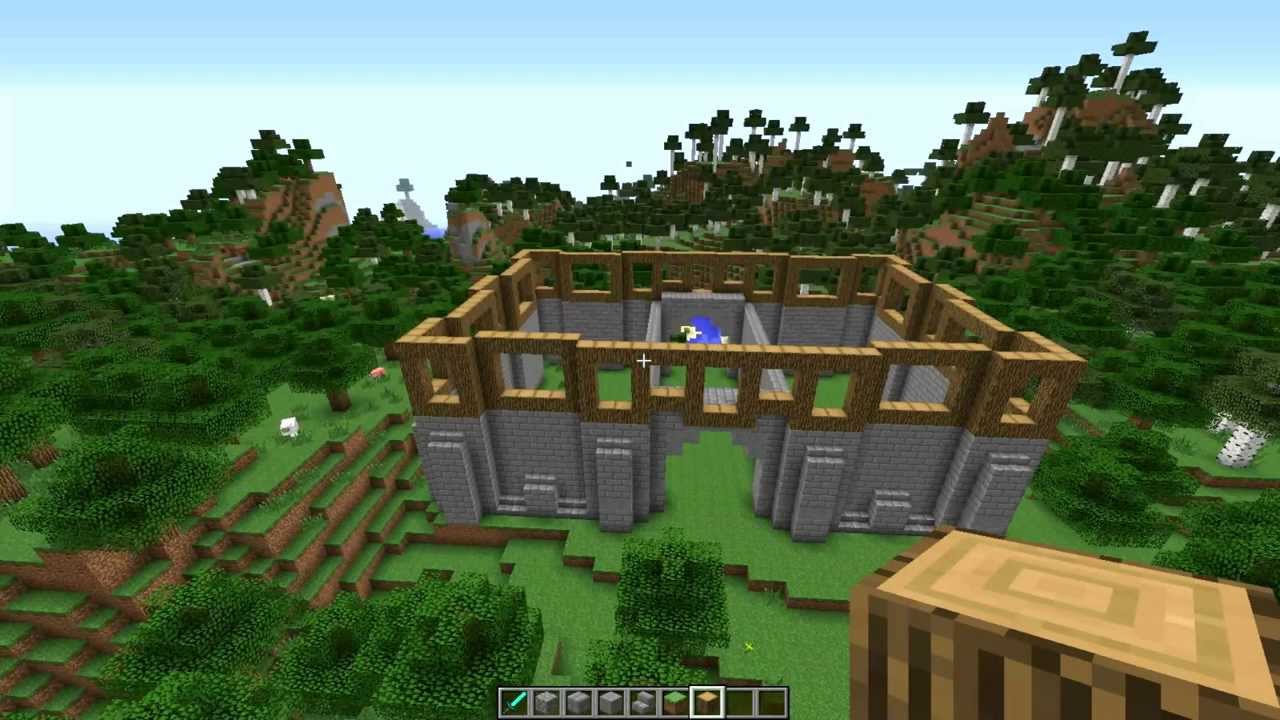 Lets MegaBuild!!!!!!!!!! Minecraft Gameplay Episode 1 - YouTube