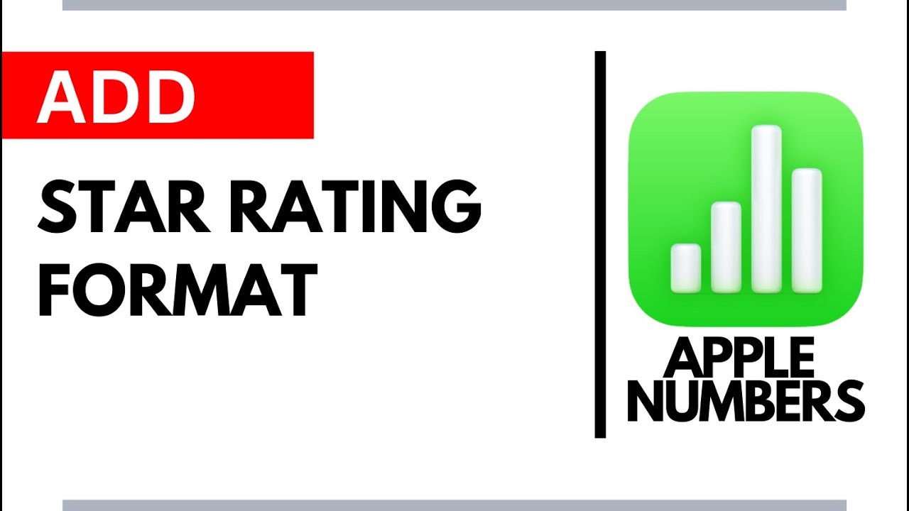 How To Add Star Rating Format in Apple Numbers Mac Spreadsheet Trick ...
