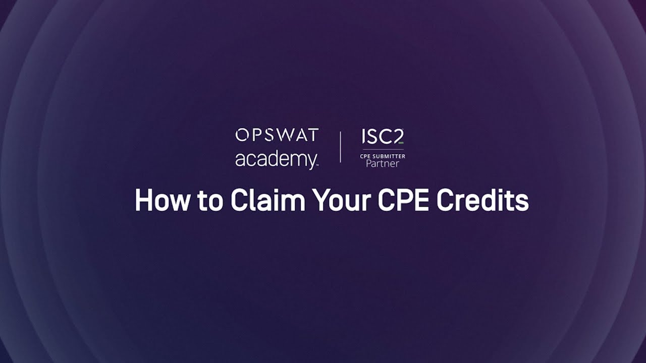 How to Claim Your ISC2 CPE Credits - YouTube