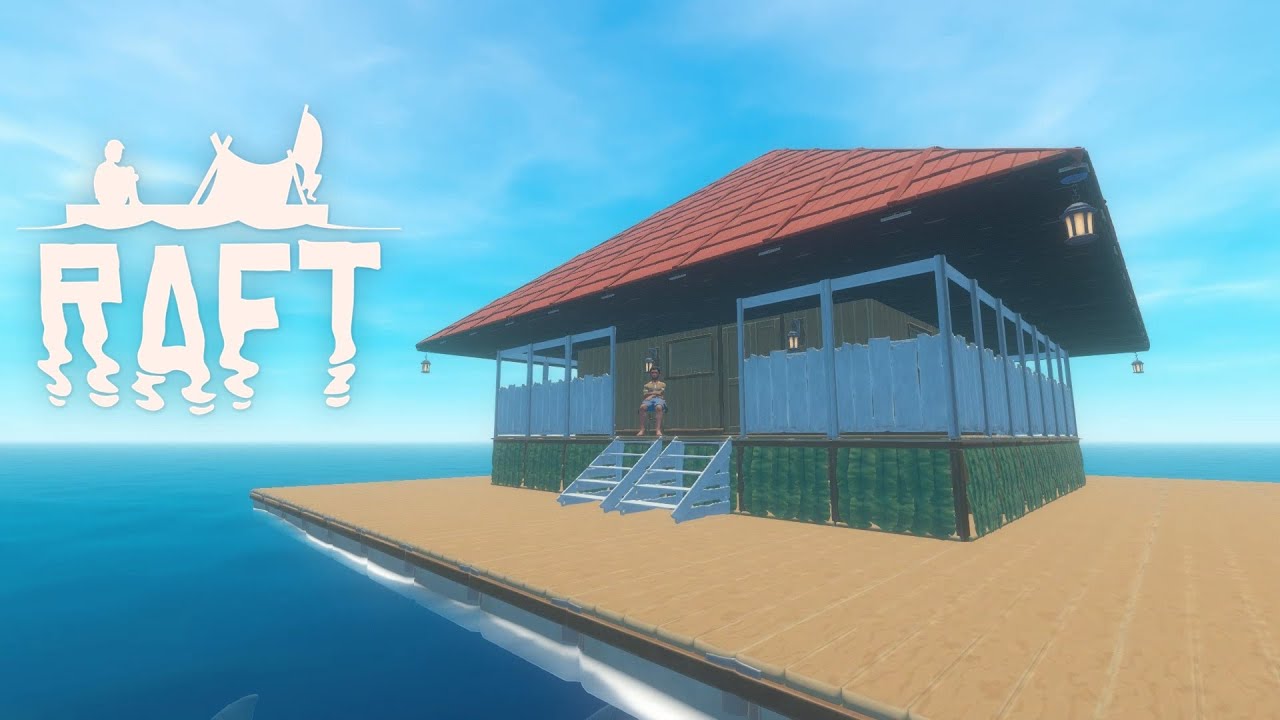 EPIC Raft Creative House On The Water Build! - YouTube