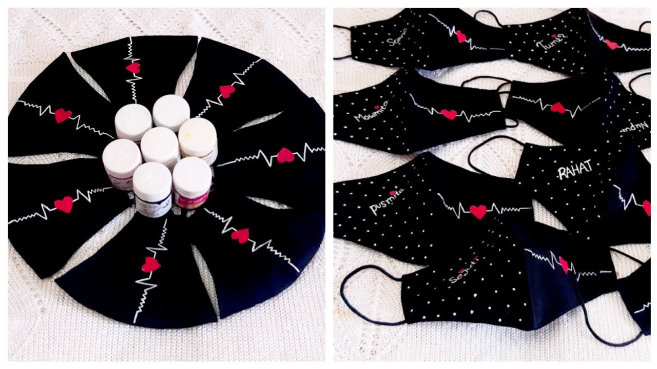 Simple hand paint face mask design. হ্যান্ড পেইন্ট ফেস মাস্ক এর সিম্পল ...