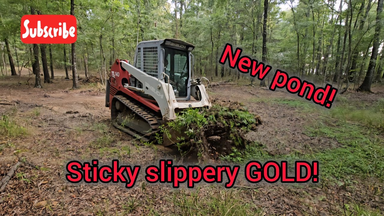 Digging pond for the deer! - YouTube