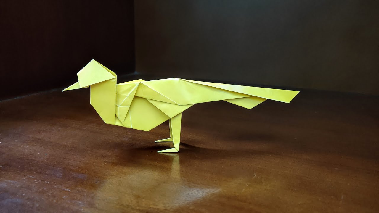 Origami Magpie Tutorial - How To Fold Magpie - YouTube