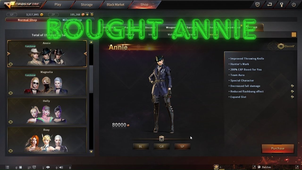 Crossfire West : I Bought Annie Character 💙 - YouTube