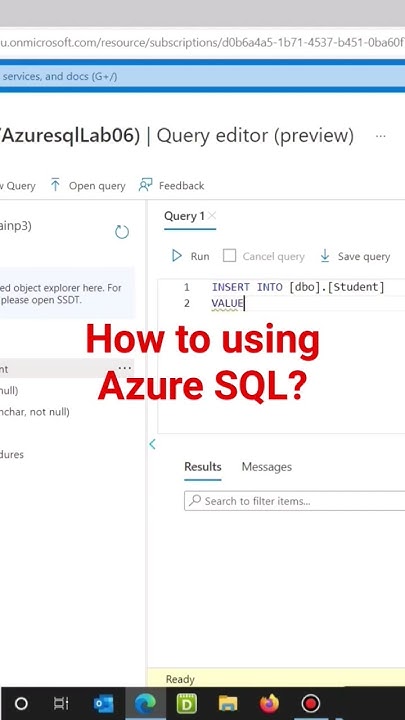 How to using Azure SQL? #shorts - YouTube