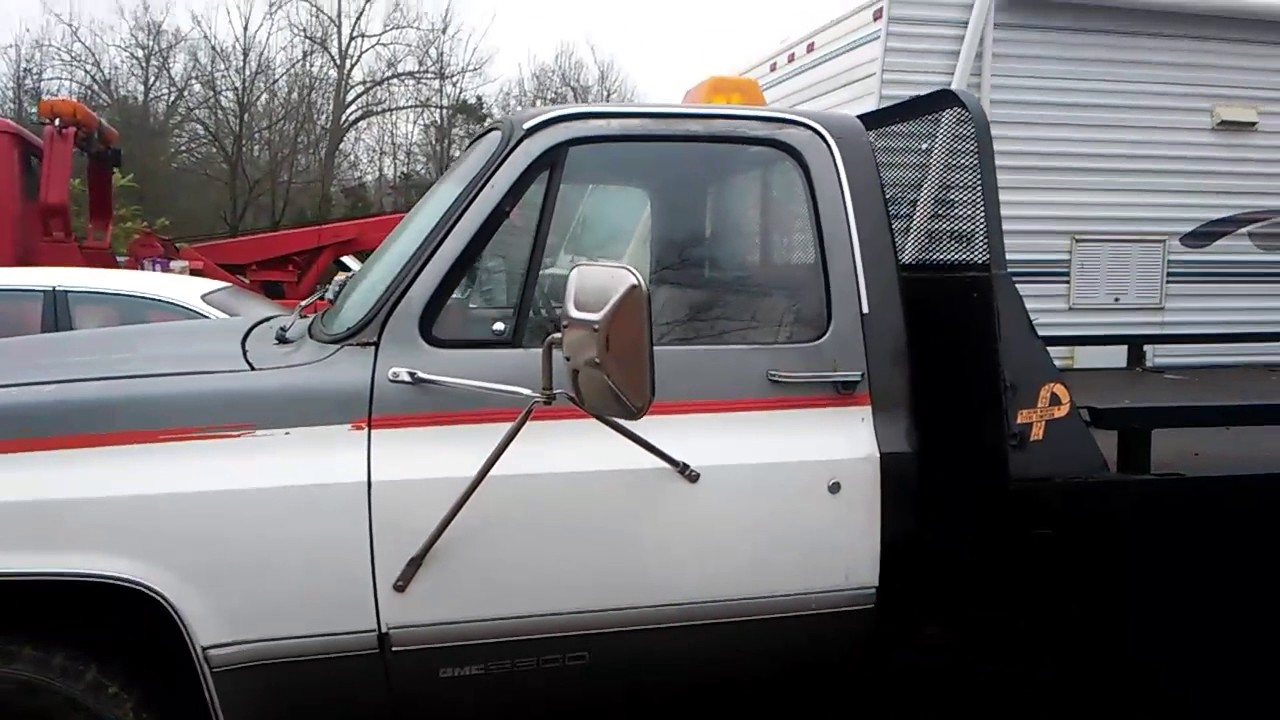87 GMC tow truck rollback walk around - YouTube